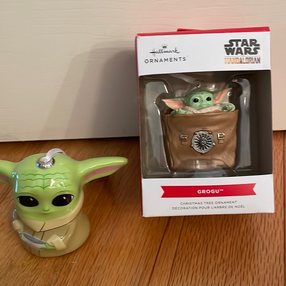Hallmark | Holiday | Hallmark Star Wars Mandalorian Grogu Ornaments ...
